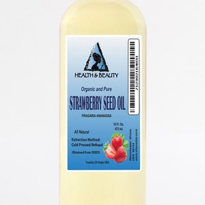 48 Oz STRAWBERRY SEED Oil REFINED Organic Cold Pressed 100% Pure All ...