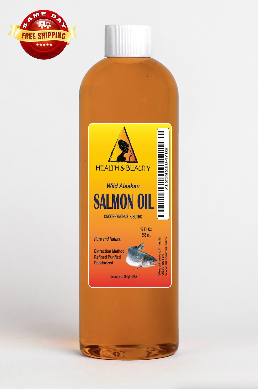 36 Oz Wild ALASKAN SALMON OIL All Natural 100% Pure - Etsy