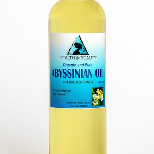 4 Oz ABYSSINIAN / CRAMBE SEED Oil Organic Cold Pressed Natural Fresh ...