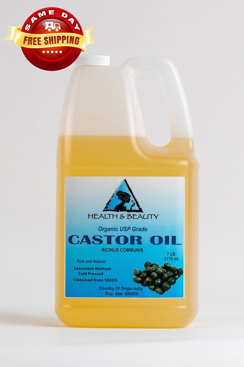 7 Lb Organic Castor Oil: Cold Pressed, USP Grade, Hexane Free - Etsy