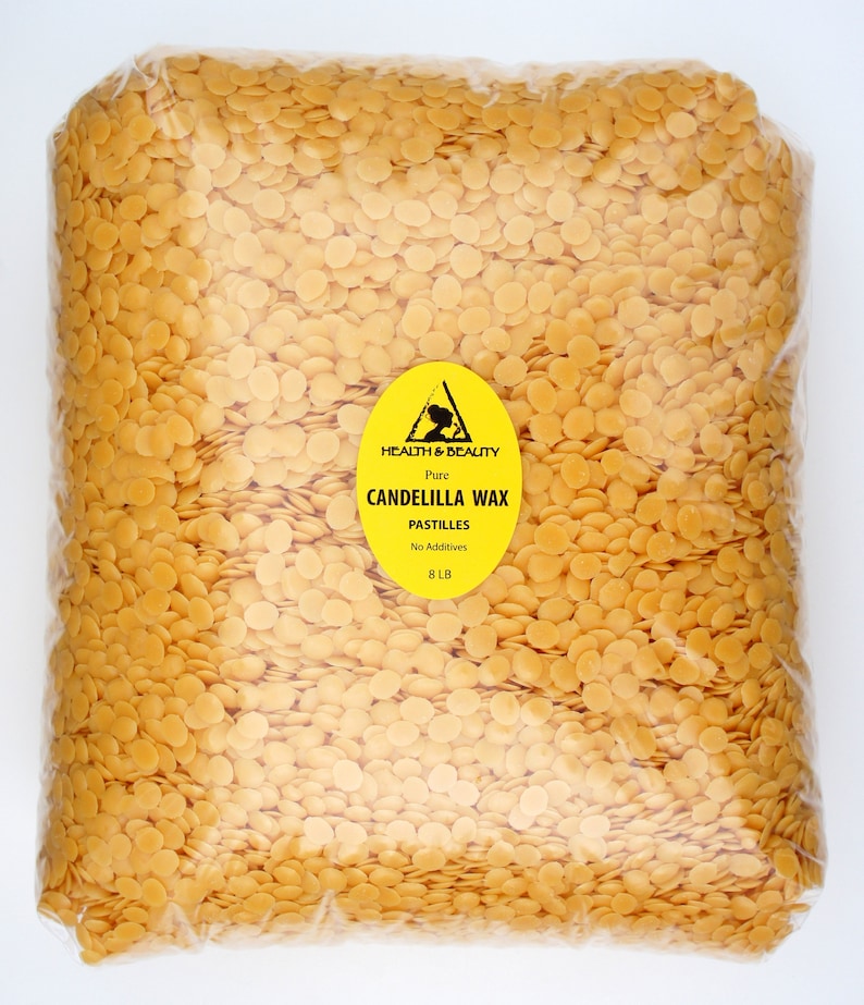 8 Lb Organic Candelilla Wax Flakes: Vegan Pastilles for Candles & Body ...