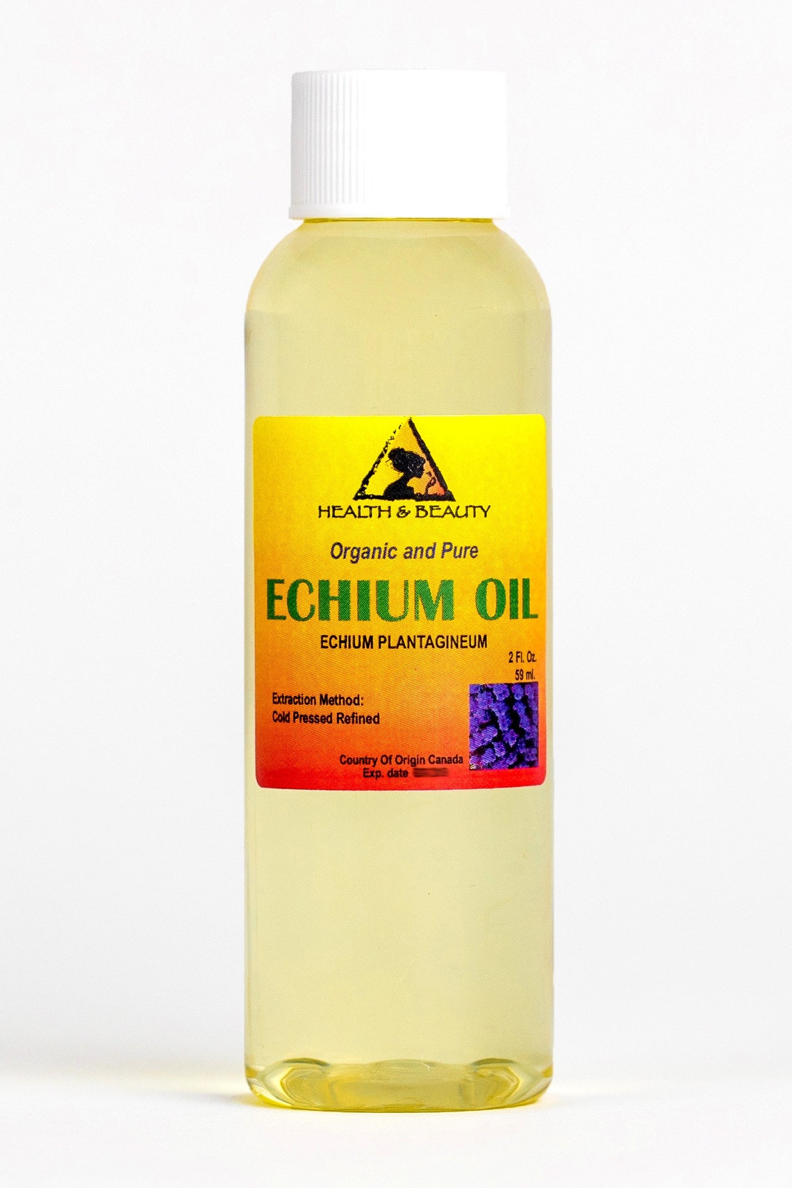 2 Oz ECHIUM SEED OIL Refined Organic Carrier Cold Pressed Natural Fresh ...