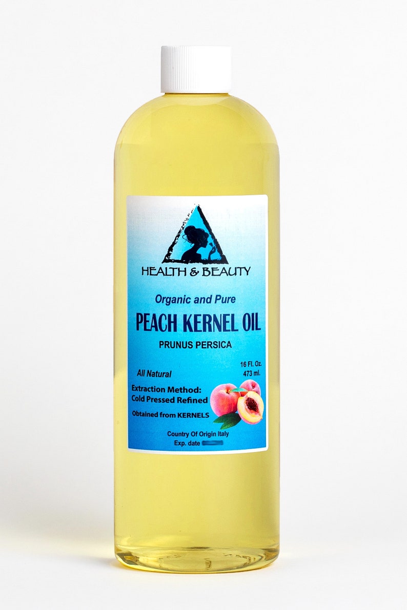 16 Oz PEACH KERNEL OIL Refined Organic Carrier Cold Pressed Natural ...
