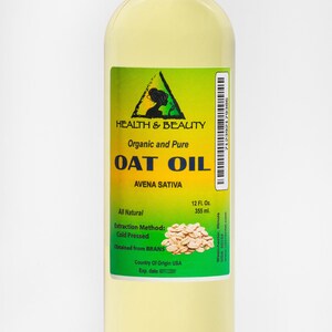 12 Oz OAT OIL ORGANIC Carrier Cold Pressed Natural 100% Pure - Etsy