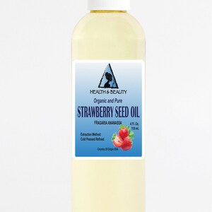4 Oz STRAWBERRY SEED Oil REFINED Organic Cold Pressed 100% Pure All ...
