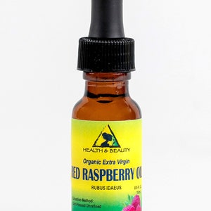 0.5 Oz RED RASPBERRY Seed Oil UNREFINED Organic Extra Virgin Cold ...