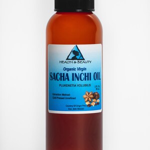 2 Oz SACHA INCHI OIL Unrefined Organic Carrier Virgin Cold Pressed ...