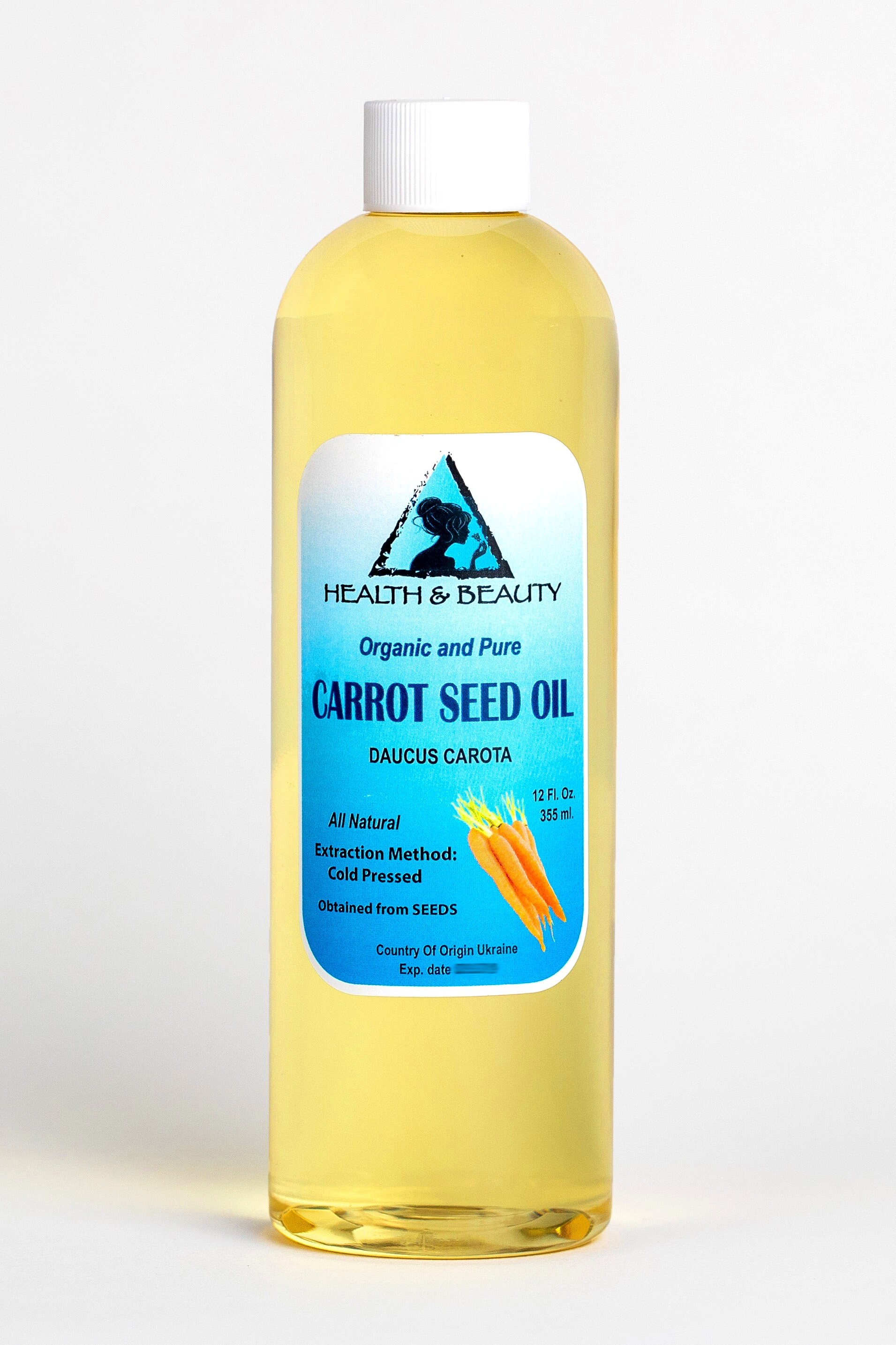 12 Oz Carrot Seed Oil Organic Carrier Cold Pressed Natural Etsy