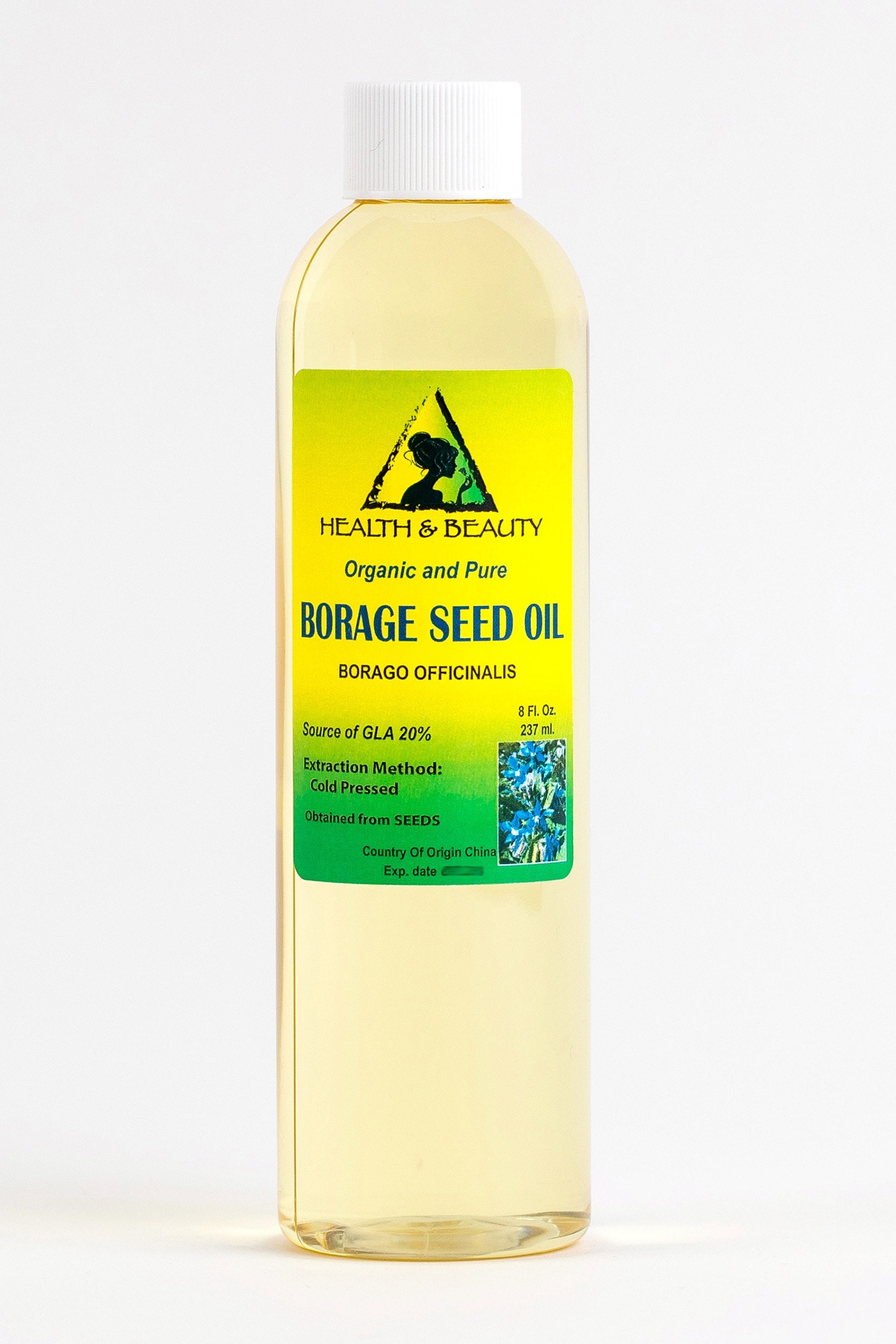 8 Oz BORAGE SEED Oil Organic Carrier GLA-20% Cold Pressed - Etsy