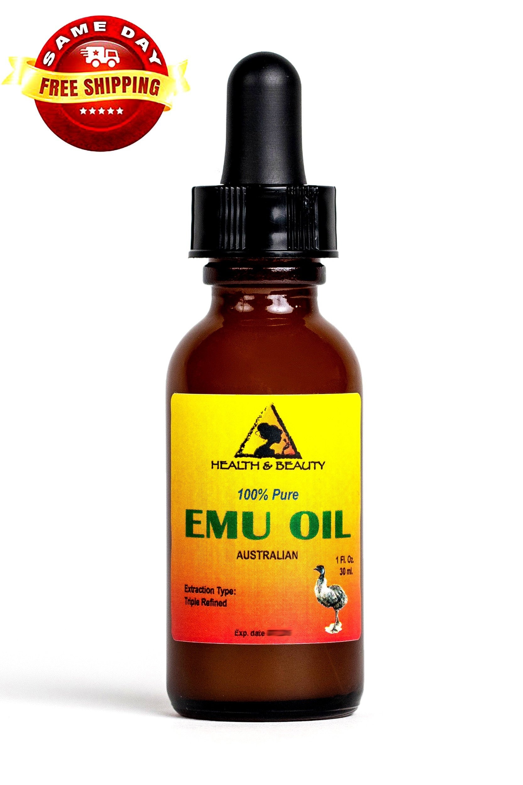 1 oz EMU OIL AUSTRALIAN Triple Refined Organic 100% Pure with | Etsy