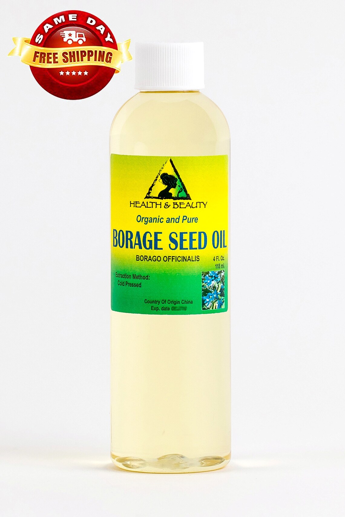 4 oz BORAGE SEED Oil Organic Carrier GLA-20% Cold Pressed | Etsy