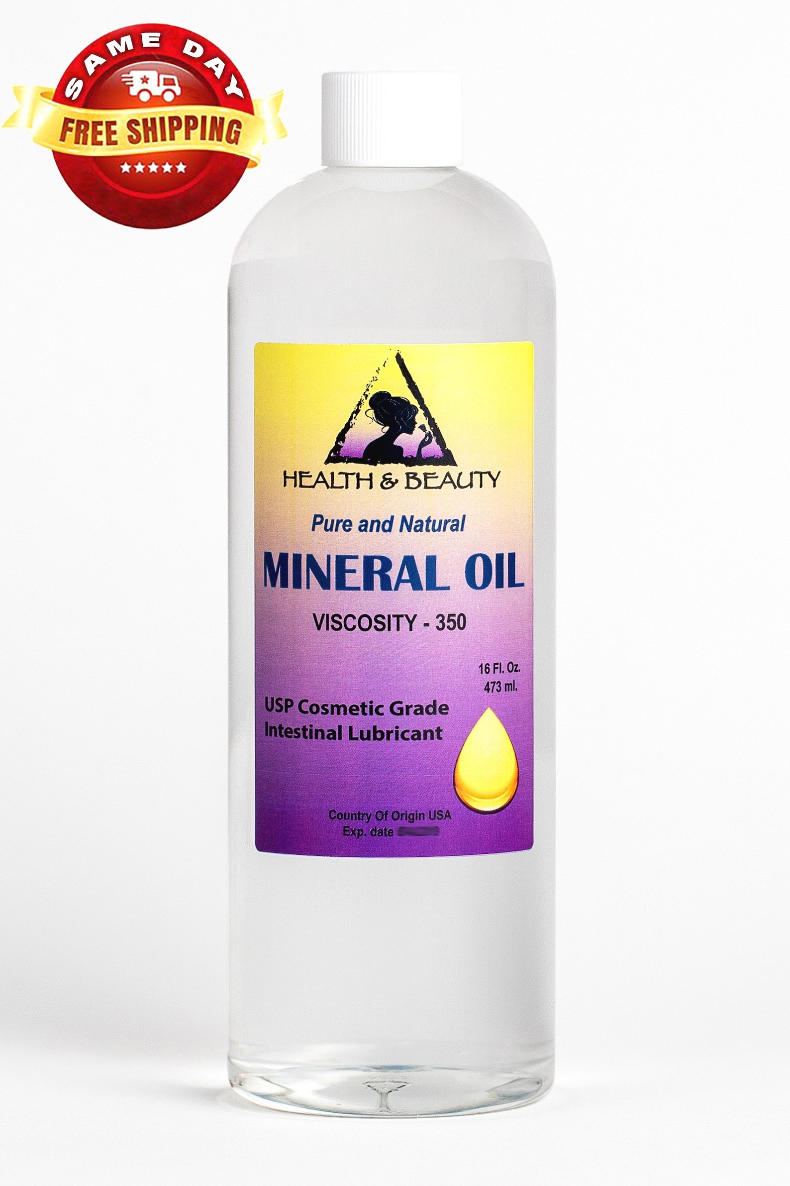 64 Oz MINERAL Oil 350 Viscosity NF USP Grade Intestinal | Etsy