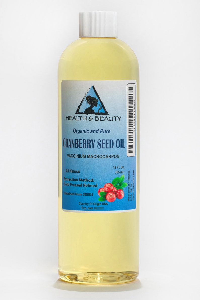 12 Oz CRANBERRY SEED OIL Refined Organic Cold Pressed Premium - Etsy