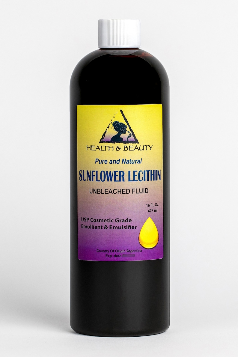 16 Oz LECITHIN SUNFLOWER UNBLEACHED Fluid Liquid Emulsifier - Etsy