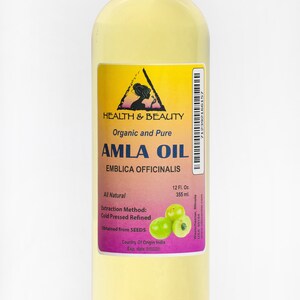 12 Oz AMLA / GOOSEBERRY SEED Oil Refined Organic Cold Pressed Natural ...