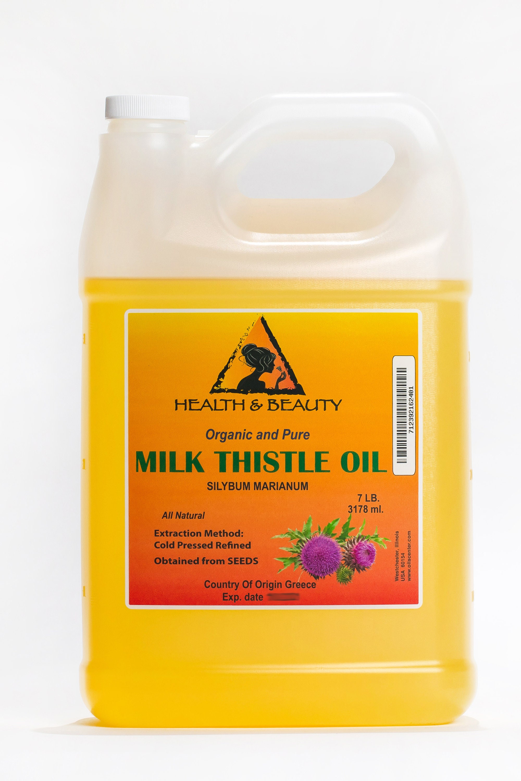 7 lb 1 gal MILK THISTLE SEED Oil Organic Refined Premium | Etsy