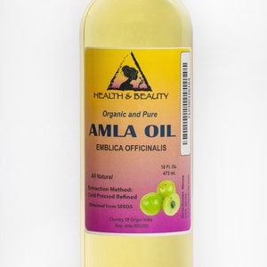 16 Oz AMLA / GOOSEBERRY SEED Oil Refined Organic Cold Pressed Natural ...