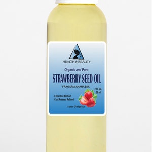 2 Oz STRAWBERRY SEED Oil REFINED Organic Cold Pressed 100% Pure All ...