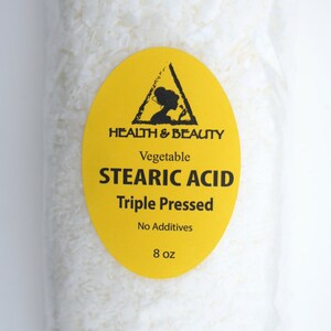 8 Oz STEARIC ACID VEGETABLE Triple Pressed Pastilles Beads 100% Pure - Etsy