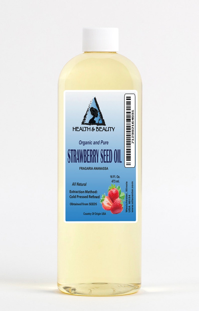 48 Oz STRAWBERRY SEED Oil REFINED Organic Cold Pressed 100% | Etsy