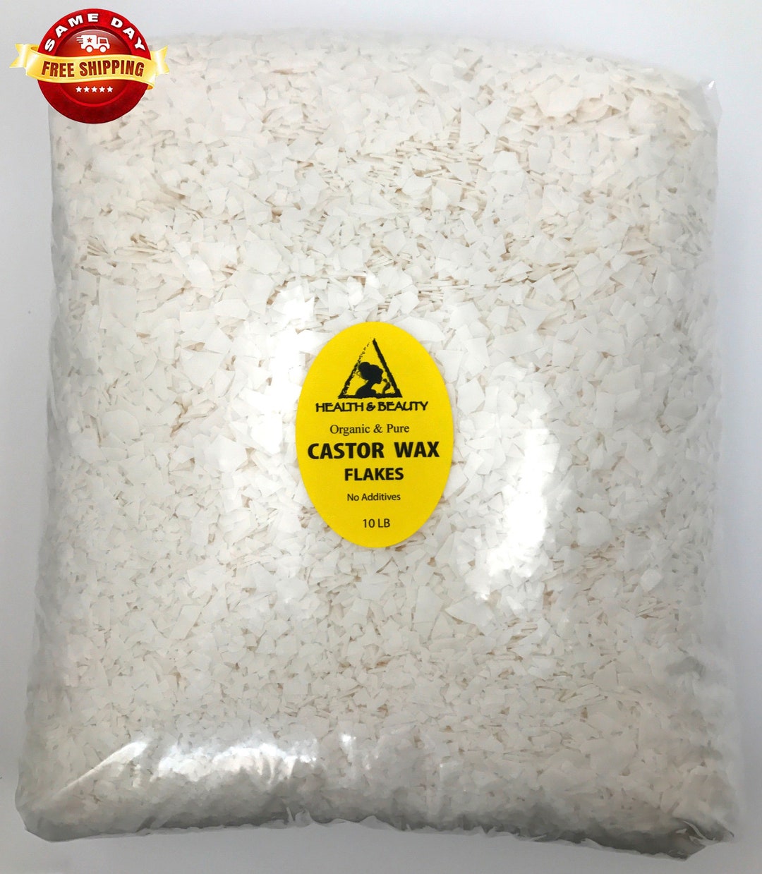 10 Lb Organic Castor Wax Flakes: Vegan Candle Making Pastilles - Etsy