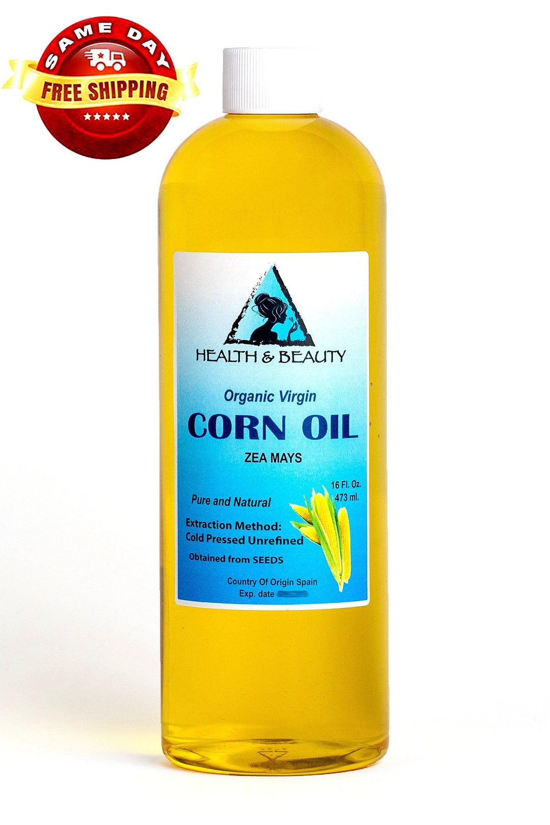 16 Oz Organic Virgin Corn Oil: Unrefined Cold Pressed - Etsy