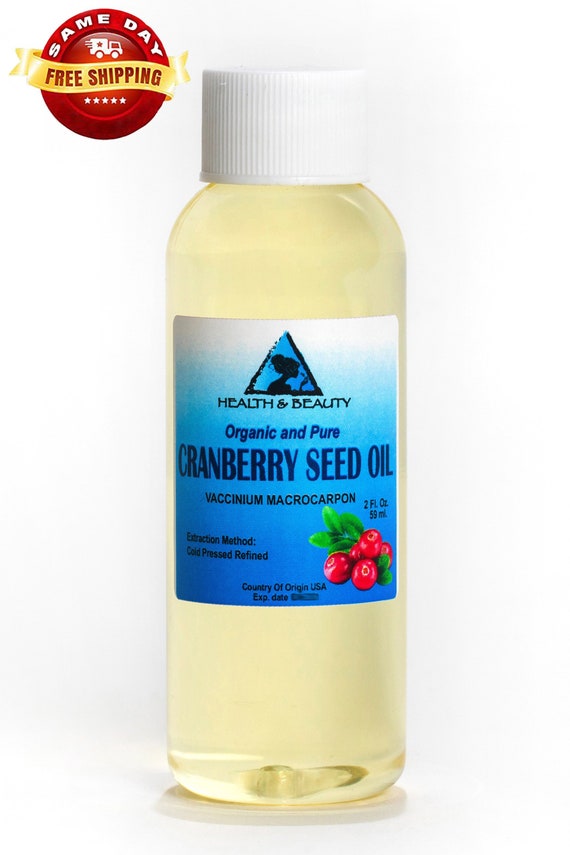 2 Oz CRANBERRY SEED OIL Refined Organic Cold Pressed Premium - Etsy