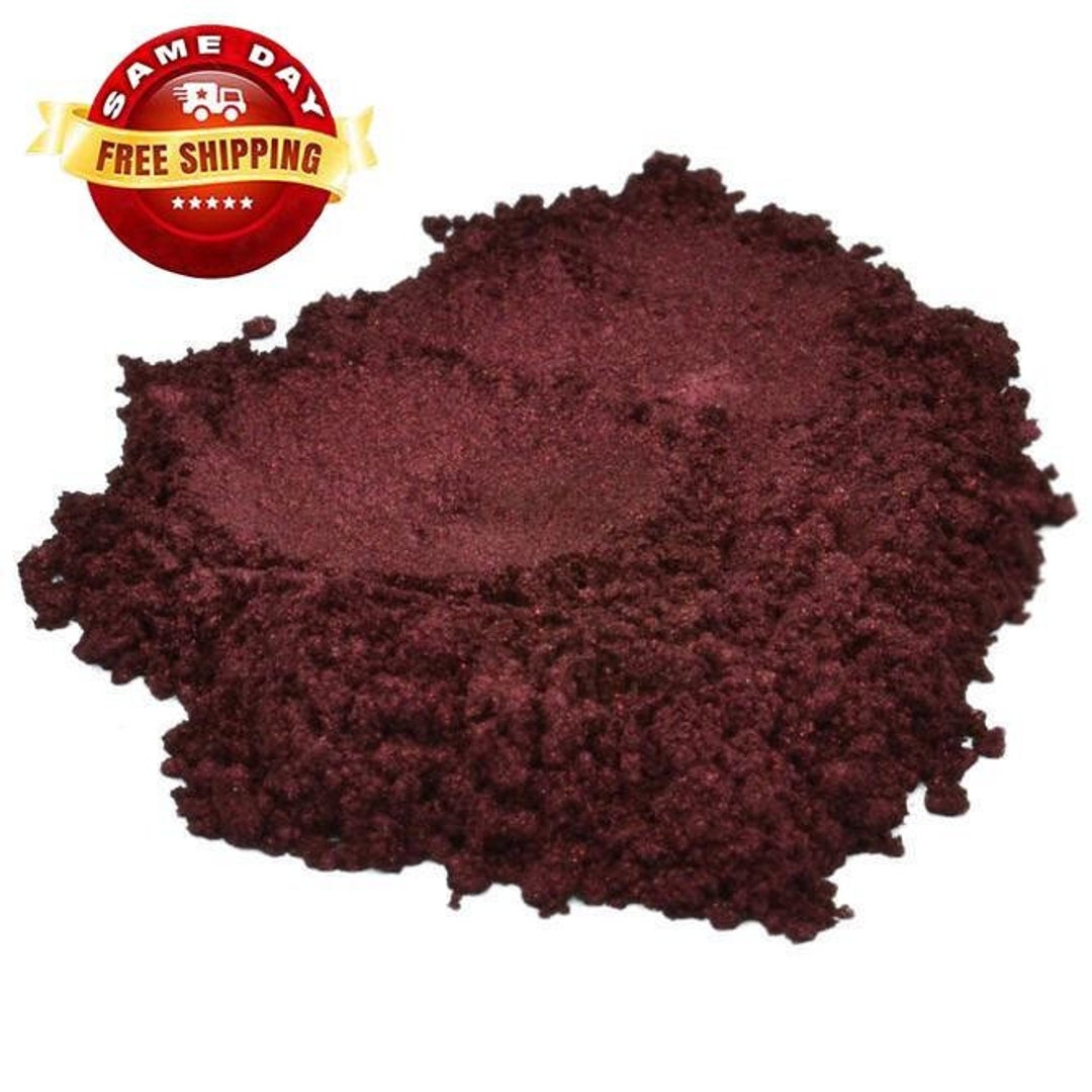 4 Oz CRUCIBLE RED DARK Marron Mica Colorant Pigment Powder Cosmetic ...