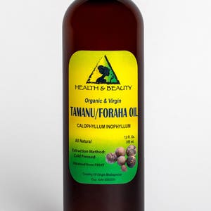 12 Oz TAMANU / FORAHA OIL Organic Cold Pressed Fresh Pure - Etsy
