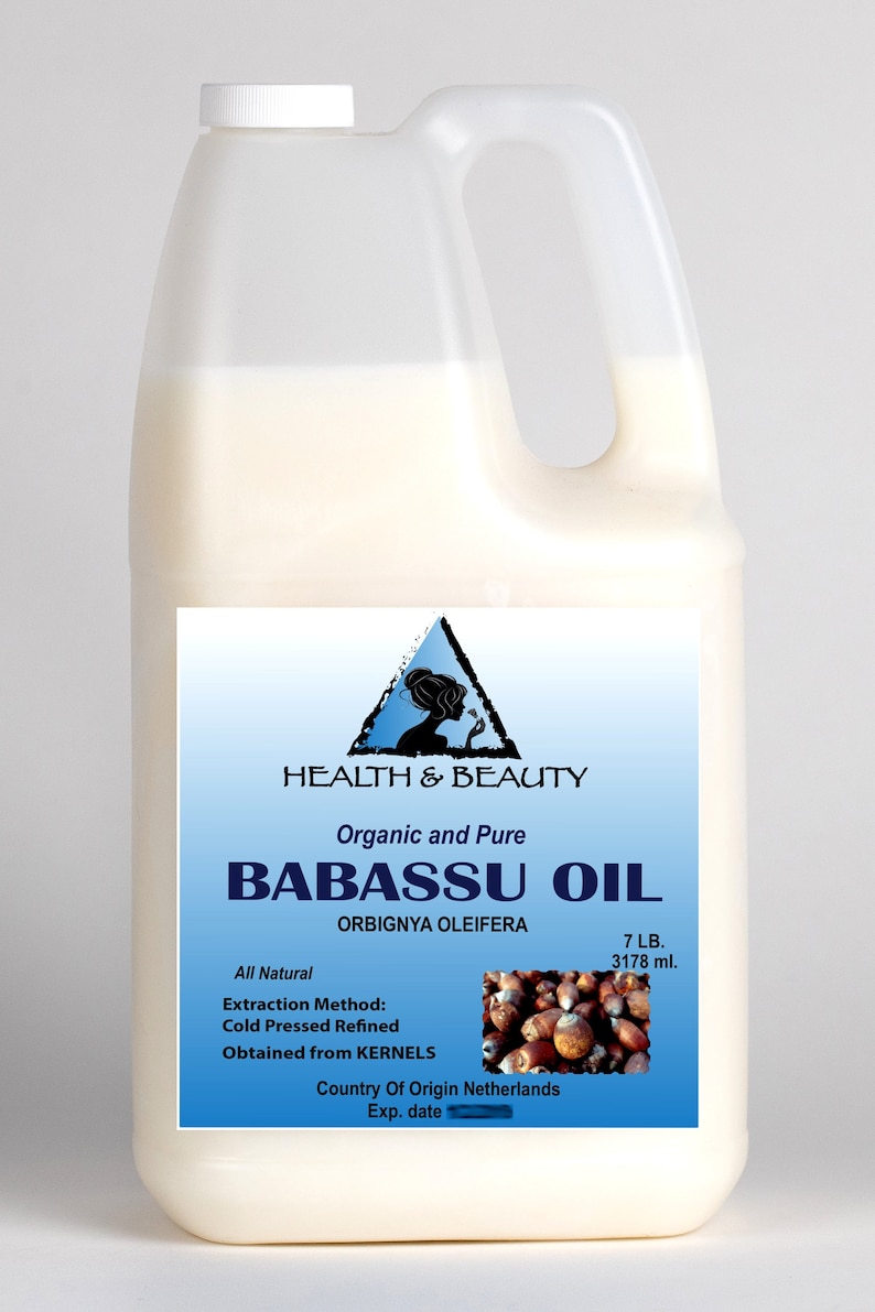 7 Lb, 1 Gal BABASSU OIL ORGANIC Carrier Cold Pressed Natural Fresh 100% ...