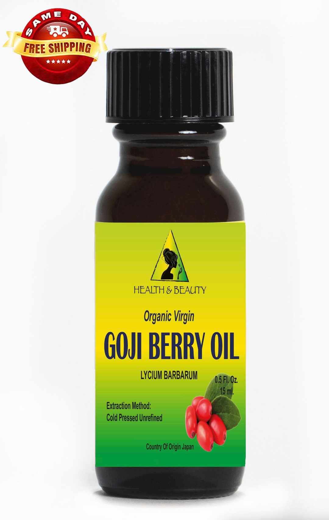 0.5 Oz GOJI BERRY SEED Oil Unrefined Organic Virgin Cold Pressed Raw Glass Bottle - Etsy