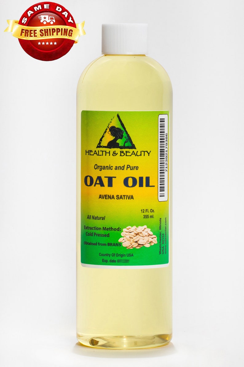12 Oz OAT OIL ORGANIC Carrier Cold Pressed Natural 100% Pure | Etsy