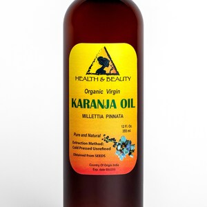 36 Oz KARANJA / PONGAMIA OIL Organic Concentrate Unrefined Virgin Cold ...