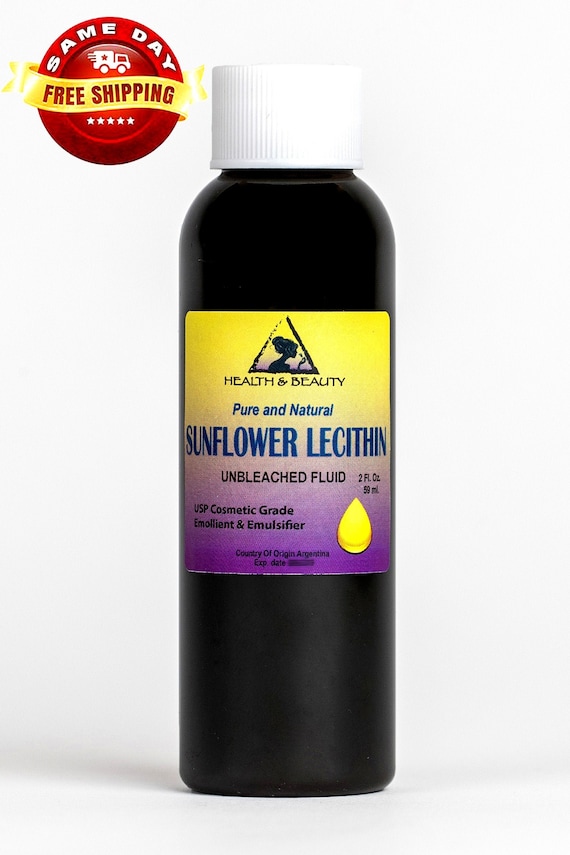 2 Oz LECITHIN SUNFLOWER UNBLEACHED Fluid Liquid Emulsifier | Etsy