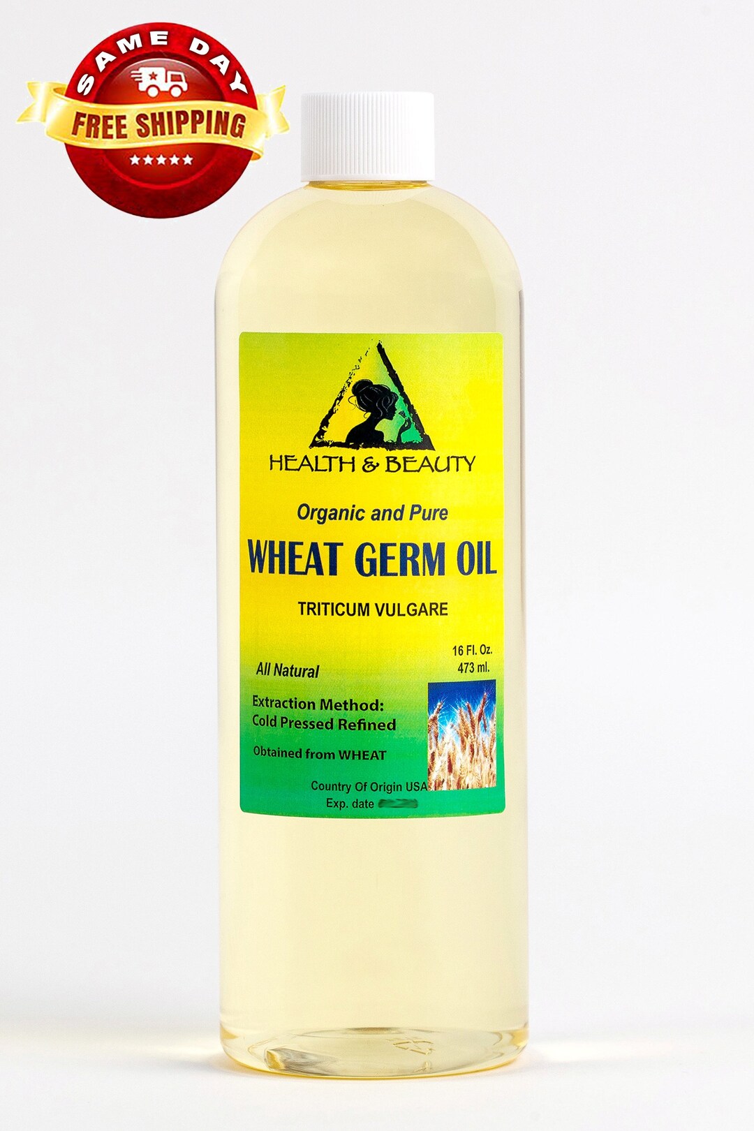 16 Oz WHEAT GERM Oil REFINED Organic Carrier Cold Pressed 100% Pure - Etsy