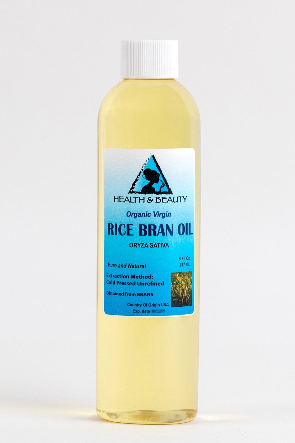 8 Oz RICE BRAN OIL Organic Carrier Unrefined Cold Pressed | Etsy