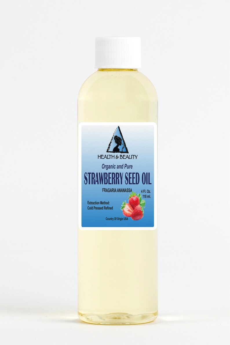 4 Oz STRAWBERRY SEED Oil REFINED Organic Cold Pressed 100% Pure All ...