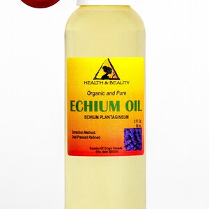 2 Oz ECHIUM SEED OIL Refined Organic Carrier Cold Pressed Natural Fresh ...