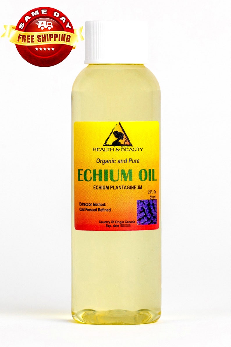 2 Oz ECHIUM SEED OIL Refined Organic Carrier Cold Pressed Natural Fresh ...