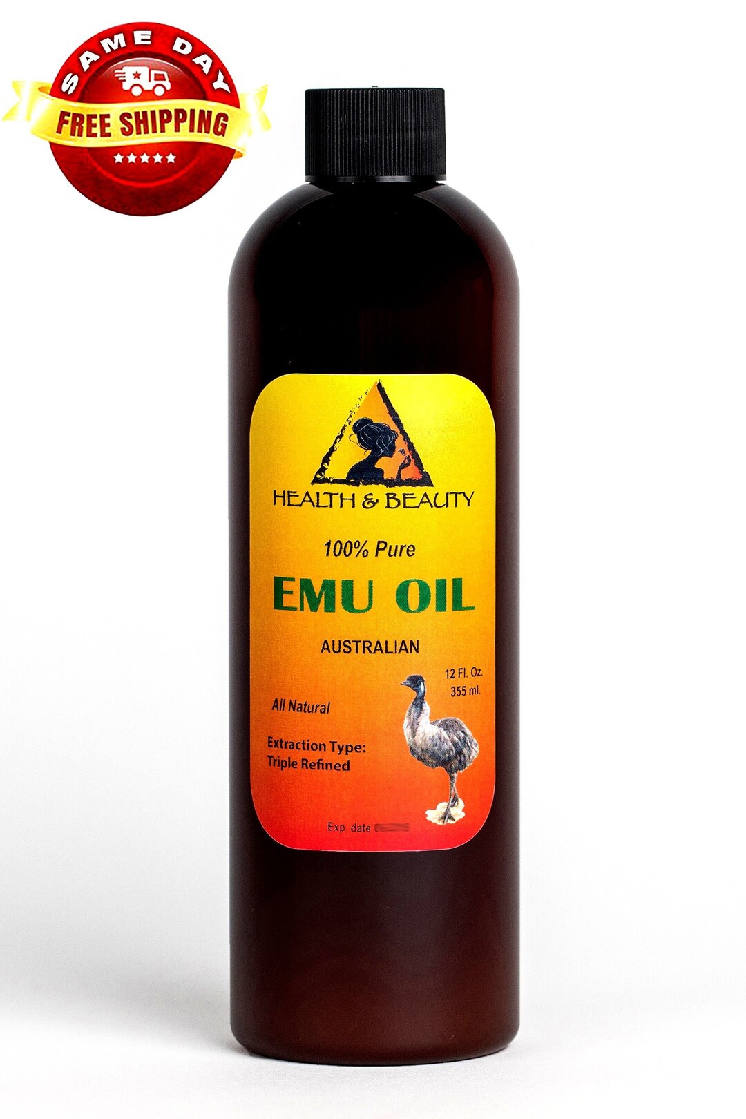 12 Oz EMU OIL AUSTRALIAN Triple Refined Organic 100% Pure - Etsy