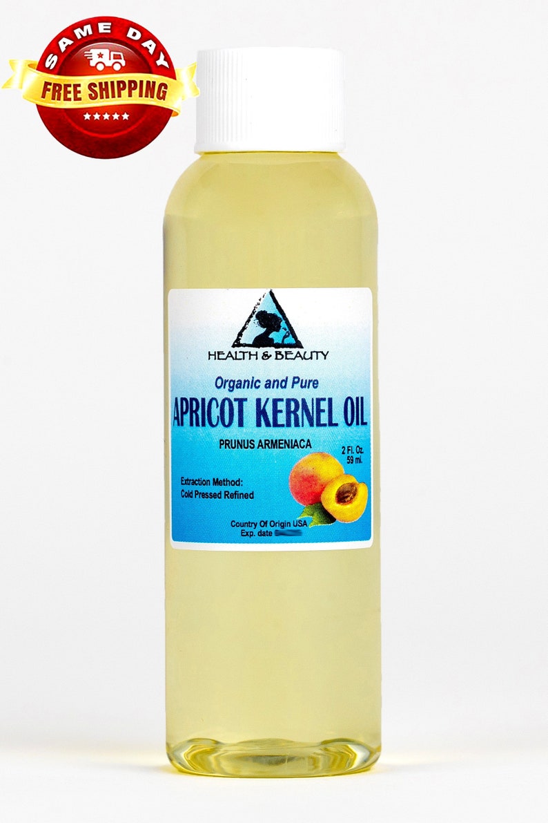 2 Oz APRICOT KERNEL Oil REFINED Organic Carrier Cold Pressed 100% Pure ...