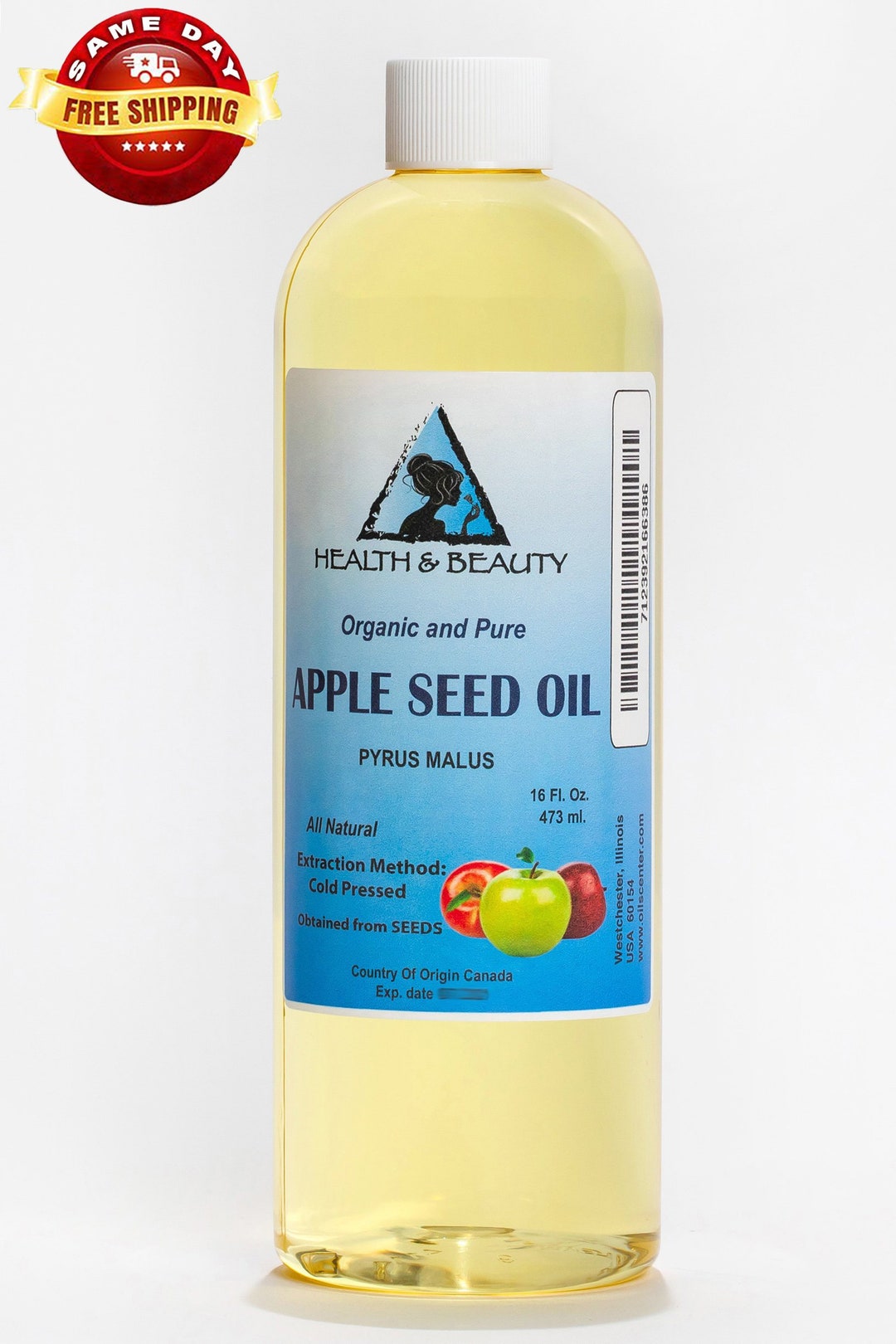 16 Oz Organic Apple Seed Oil: Cold Pressed - Etsy
