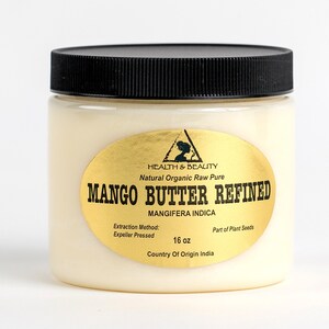 64 Oz, 4 Lb MANGO BUTTER REFINED Organic Fresh Natural Raw Grade A ...