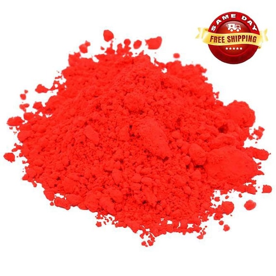 2 Oz RED NEON COLORANT Luxury Pigment Powder for Crafts and | Etsy