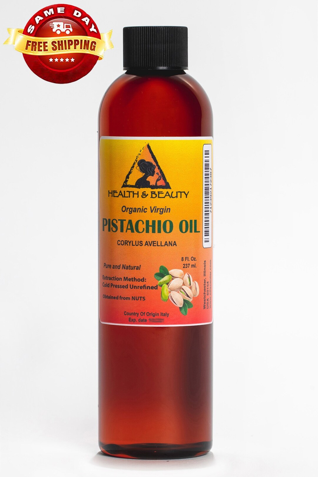 8 Oz PISTACHIO OIL UNREFINED Organic Cold Pressed Fresh Pure - Etsy