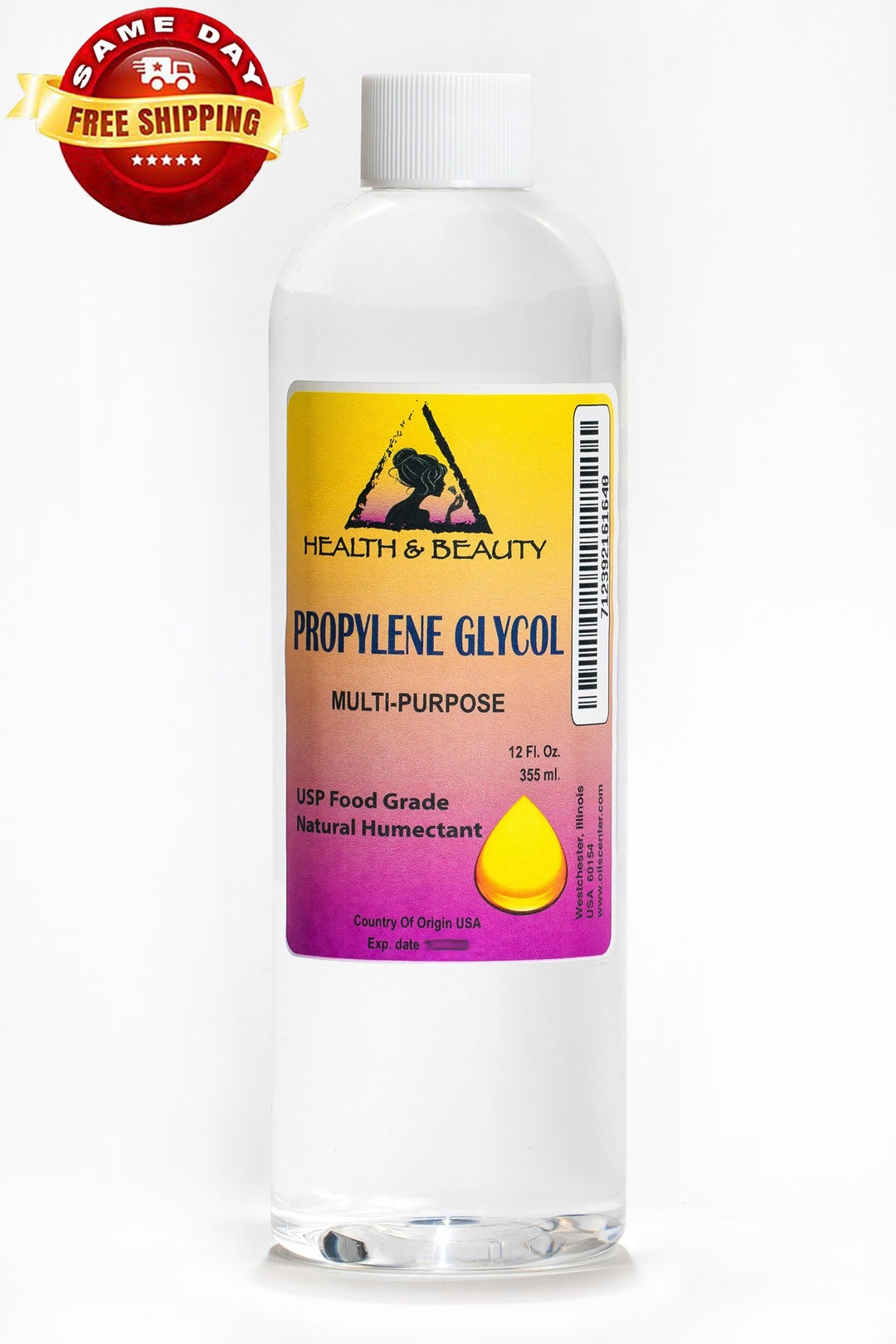 12 Oz PROPYLENE GLYCOL Premium Natural 100% Pure - Etsy