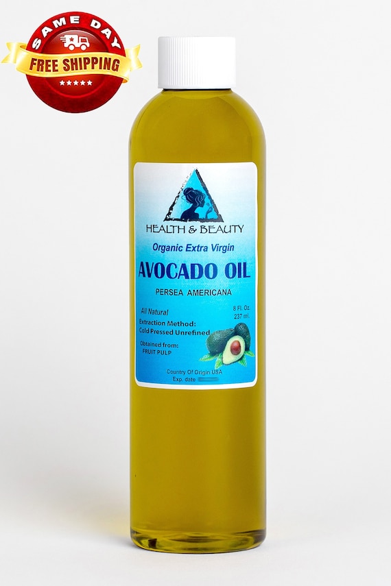 8 Oz AVOCADO OIL EXTRA Virgin Organic Unrefined Cold Pressed | Etsy