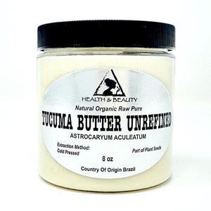 8 Oz TUCUMA BUTTER UNREFINED Organic Extra Virgin Cold Pressed Raw Pure ...