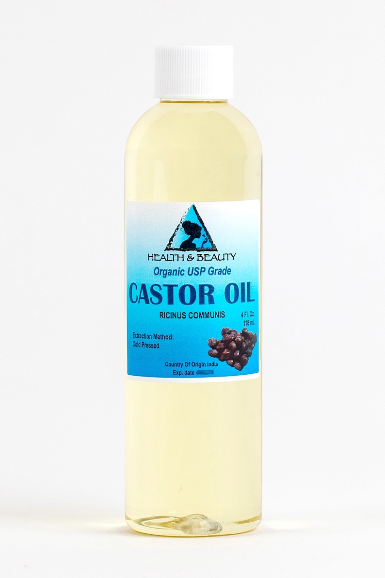 4 Oz CASTOR OIL USP Grade Organic Carrier Cold Pressed Pure Hexane Free ...