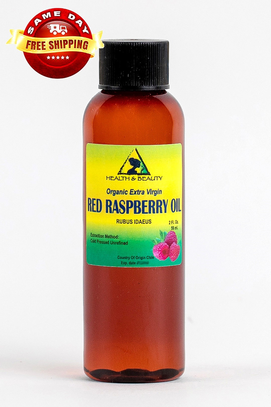 2 Oz RED RASPBERRY Seed Oil UNREFINED Organic Extra Virgin Cold Pressed ...